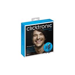 CLICKTRONIC Casual MP3 Adapterkabel (3,5mm Klinken-St./2x Cinch-St.), 1,0m
