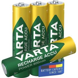 Varta Ready to Use AAA (Micro)/HR03 (56703) - 800 mAh - LSD-NiMH Akku (Ready-to-Use), 1,2 V