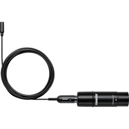 Shure TL48 Lav, Kugelchar., XLR-Stecker schwarz, f&uuml;r Sprache, geringe Empf., 1,6 mm Kabel, + Zub.
