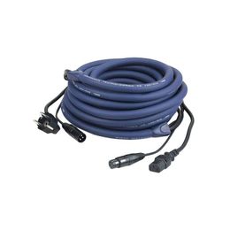 DAP-Audio DAP FP-04 LIGHT Power/Signal Kabel Schutzkontakt M zu IEC, XLR-M zu XLR-F, 10m