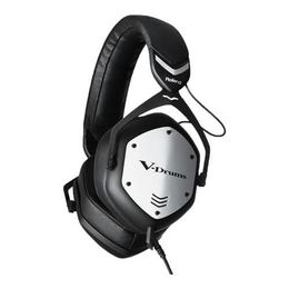 Roland VMH-D1 - V-Drum Kopfh&ouml;rer (50mm Treiber / geschlossenes Design / 3,5mm Klinkenstecker & 6,3mm Adapter / incl. Tragetasche) - in schwarz/silber