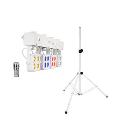 Eurolite Set LED KLS-180 wei&szlig; + BS-2 EU Boxenhochst&auml;nder wei&szlig;