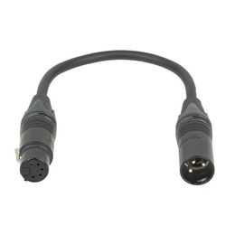DAP-Audio DAP Neutrik 3-poliger Stecker auf 5-polige Buchse DMX- Adapter