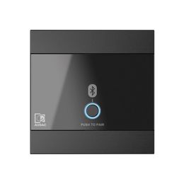 AUDAC WP220/B - Wandbedienfeld, Bluetooth-In, 80x80mm, universell mit sym. Line-Out,