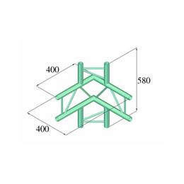Alutruss DECOLOCK DQ2-PAC44V 4-Weg Ecke
