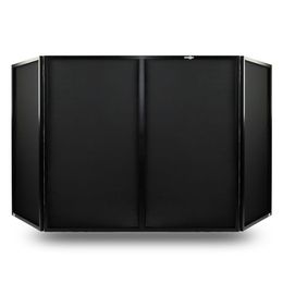 STAND4ME DJ FACADE COMPACT BK SET Sichtschutz faltbar 4 Paneele 4x schwarze Lycra-Transporttasche