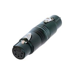 NEUTRIK NA5FF-B - Adapter, 5p XLR female auf 5p XLR female, SCHWARZ