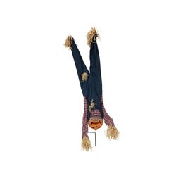 EUROPALMS Halloween Bodenstecker Figur K&uuml;rbismann kopf&uuml;ber, animiert, 153cm