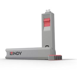 Lindy 40425 USB Typ C Port Schloss, pink - Sch&uuml;tzt USB Typ C Ports vor unberechtigtem