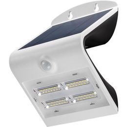 goobay LED Solar-Wandleuchte mit Bewegungsmelder, 3,2 W, Wei&szlig; - Lichtl&ouml;sung f&uuml;r Hauseing&auml;nge, Carpor