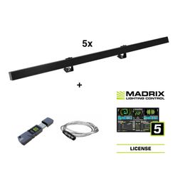 Eurolite Set 5x LED PR-100/32 Pixel DMX Rail sw +