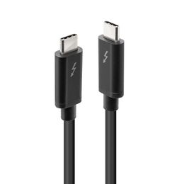 Lindy 41557 Thunderbolt 3 Kabel, 2m - USB Typ C Stecker / Stecker