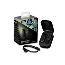 Shure MV-TWO-Z6 - Move Mic Two: Zwei Lavaliers zu Mobiltelefon, Ladecase