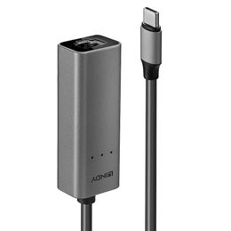 Lindy 43314 USB 3.1 Typ C auf 2.5G Ethernet Konverter - 2.5 Gigabit-Ethernet-Anbindun