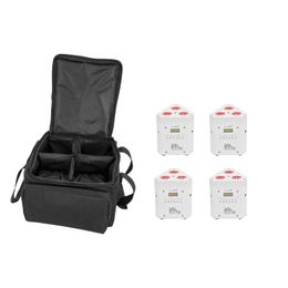 Eurolite Set 4x AKKU TL-3 TCL wei&szlig; + SB-4 Soft-Bag