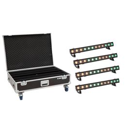 Eurolite Set 4x LED IP T-PIX 12 HCL Leiste + Case