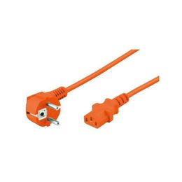 goobay Netzkabel lose Ware, abgewinkelter Schutzkontakt >IEC 320 C13
