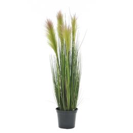 EUROPALMS Federgras, ros&eacute;, 90cm - Kunstpflanze