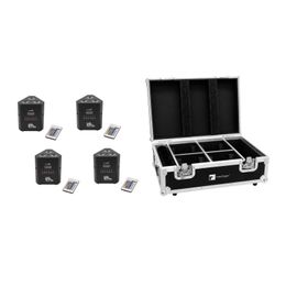 Eurolite Set 4x AKKU TL-3 TCL QuickDMX + Case mit Ladefunktion