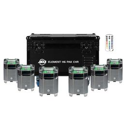 ADJ Element H6 Pak Chr - 6er Set im Case, Chrom
