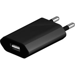 goobay USB-Ladeger&auml;t (5 W) schwarz, kompaktes USB-Netzteil mit 1x USB-Anschlus