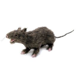 EUROPALMS Halloween Ratte lebensecht mit Fell