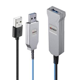 Lindy 30m Fibre Optic USB 3.0 Kabel - USB 2.0 kompatibel