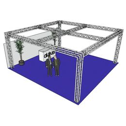 Alutruss Traversenset QUADLOCK 6082 Quadrat 7,71x7,71x3,5m (BxTxH)