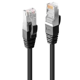Lindy 45602 1m Cat.6 S/FTP LSZH Netzwerkkabel, schwarz - RJ45-Stecker, 250MHz, Kupfe