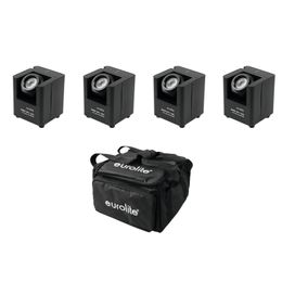 Eurolite Set 4x AKKU UP-1 + SB-4 Soft-Bag