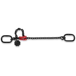 SAFETEX 1,12 t Anschlagkette 1-Strang mit Verk&uuml;rzungs-Klaue mit Sicherung, 6 mm, 4 m, BLACKLINE