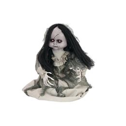 EUROPALMS Halloween Tanzende Geisterpuppe, 46cm Animierte Horrorpuppe mit Licht- und Soundeffekt
