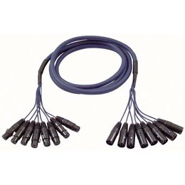 DAP-Audio Studiosnake 8 Way XLR Male to XLR Female 3m