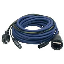 DAP-Audio DAP FP-09 AUDIO Power/Signal Kabel Schutzkontakt M zu F & XLR-F zu XLR-M, 15m