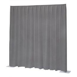 Wentex P&D Vorhang Napoli Velvet - Hellgrau - 11' x 16' (B x H) - plissiert