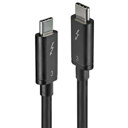 Lindy 41555 Thunderbolt 3 Kabel, 0,5m - USB Typ C Stecker / Stecker