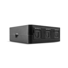 Lindy 70480 3 Port TosLink (Optisch) Digitaler Audio Splitter - &Uuml;bertr&auml;gt ein Audiosi