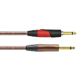Cordial ENCORE CSI 6 PP-METAL-SILENT - 6,0 m, NEUTRIK Klinke 6,3 mm mono SILENT rot gold / Klinke 6,3 mm mono
