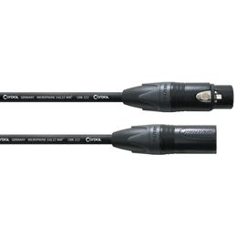 Cordial PEAK CPM 6 FM - 6,0 m, NEUTRIK XLR female schwarz / XLR male schwarz
