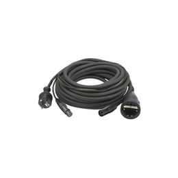 DAP-Audio DAP FP-09 AUDIO Power/Signal Kabel Schutzkontakt M zu F & XLR-F zu XLR-M, 10m, schwarz