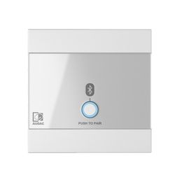 AUDAC WP220/W - Wandbedienfeld, Bluetooth-In, 80x80mm, universell mit sym. Line-Out,