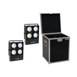 Eurolite Set 2x Audience Blinder 4x100W LED COB CW