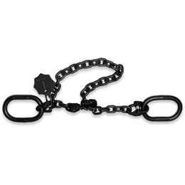 SAFETEX 3,15 t Anschlagkette 1-Strang mit Verk&uuml;rzungs-Haken mit Sicherung, 10 mm, 4 m, BLACKLINE