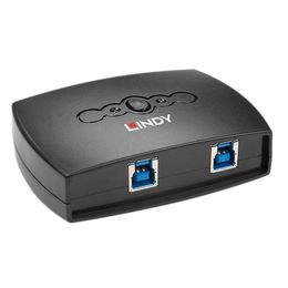Lindy 43141 2 Port USB 3.0 Switch - 2 Computer teilen sich ein USB 3.0 Ger&auml;t