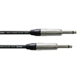 Cordial PEAK CXI 3 PP - 3,0 m, NEUTRIK 2 x Klinke 6,3 mm mono silber