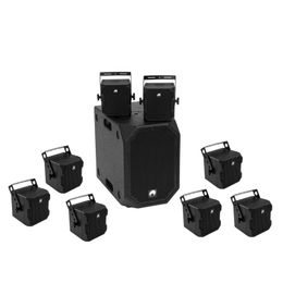 Omnitronic Set BOB-10A sw + 8x BOB-4 sw