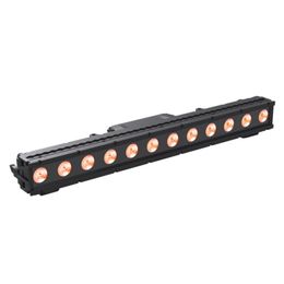 Elation Six+ Bar L - 12x 20 W RGBLA+UV, 52&deg; x 14&deg;, DMX 512-A (RDM), schwarz