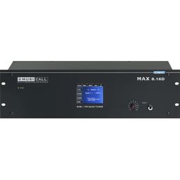 Dateq MAX-8.16D - 16x16 Matrix, Paging, Priorit&auml;ts- u. Webradio, 16 x LineIn, 16x Mono/Stereo Ausgang