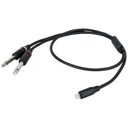 DAP-Audio DAP FL101 - Lightning auf 2 Mono Klinke L/R - 1,5 m