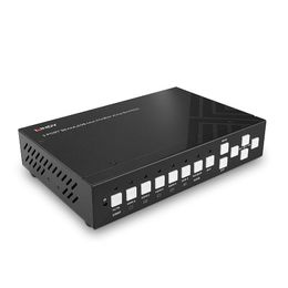 Lindy 5 Port KVM Switch Seamless Multiview - Fortschrittliche Switch-L&ouml;sung f&uuml;r HDMI- und USB Typ C